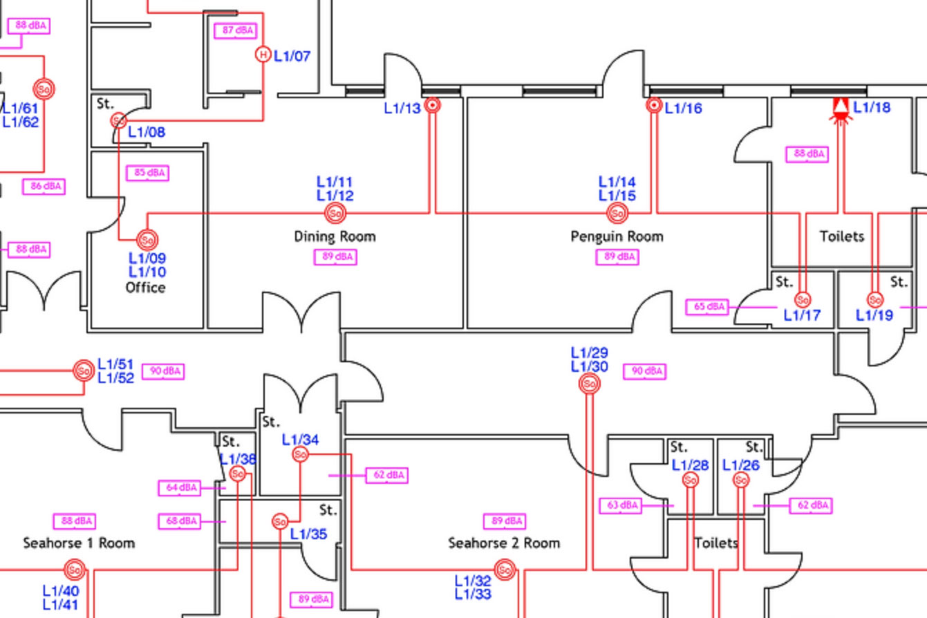 As Fitted Drawings | Installing Or Modifying Fire Alarms | QDOS