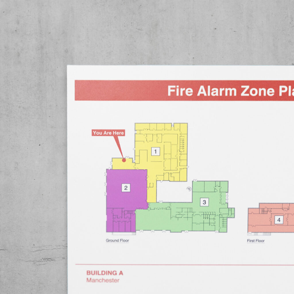 Fire Alarm Zone Plans | BS5839-1:2025 Compliant | QDOS